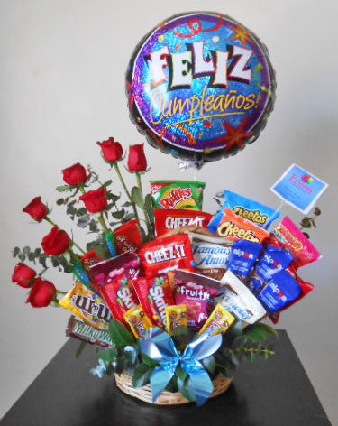 Floreth - Canasta Botanera with Roses – Floreria Floreth